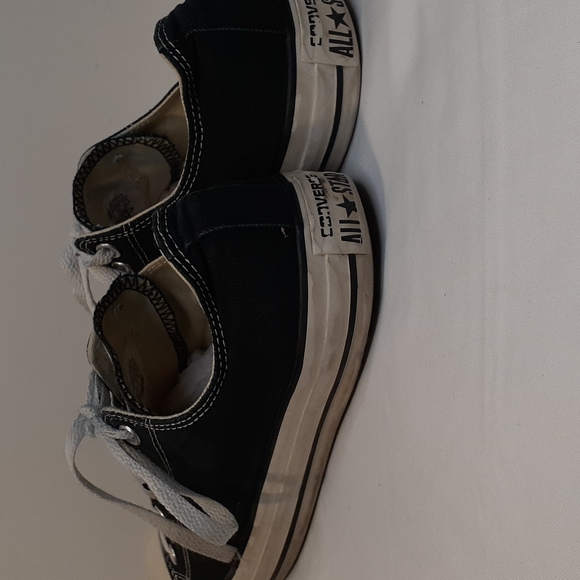 Converse | Shoes | Converse All Star Chuck Taylor Black With White Low ...